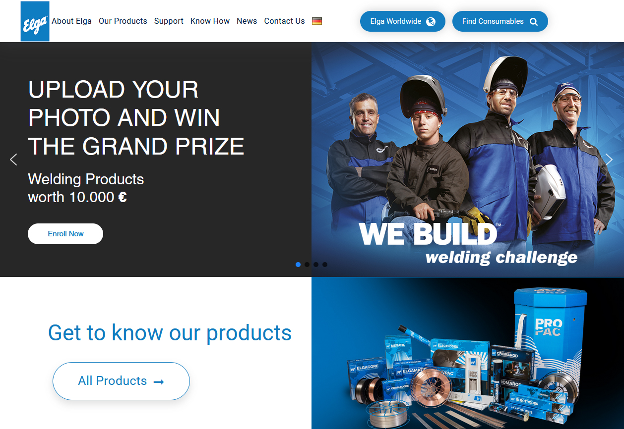 Welcome to our new website - Elga